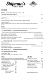 Menus – Glen House Resort & Smugglers Glen